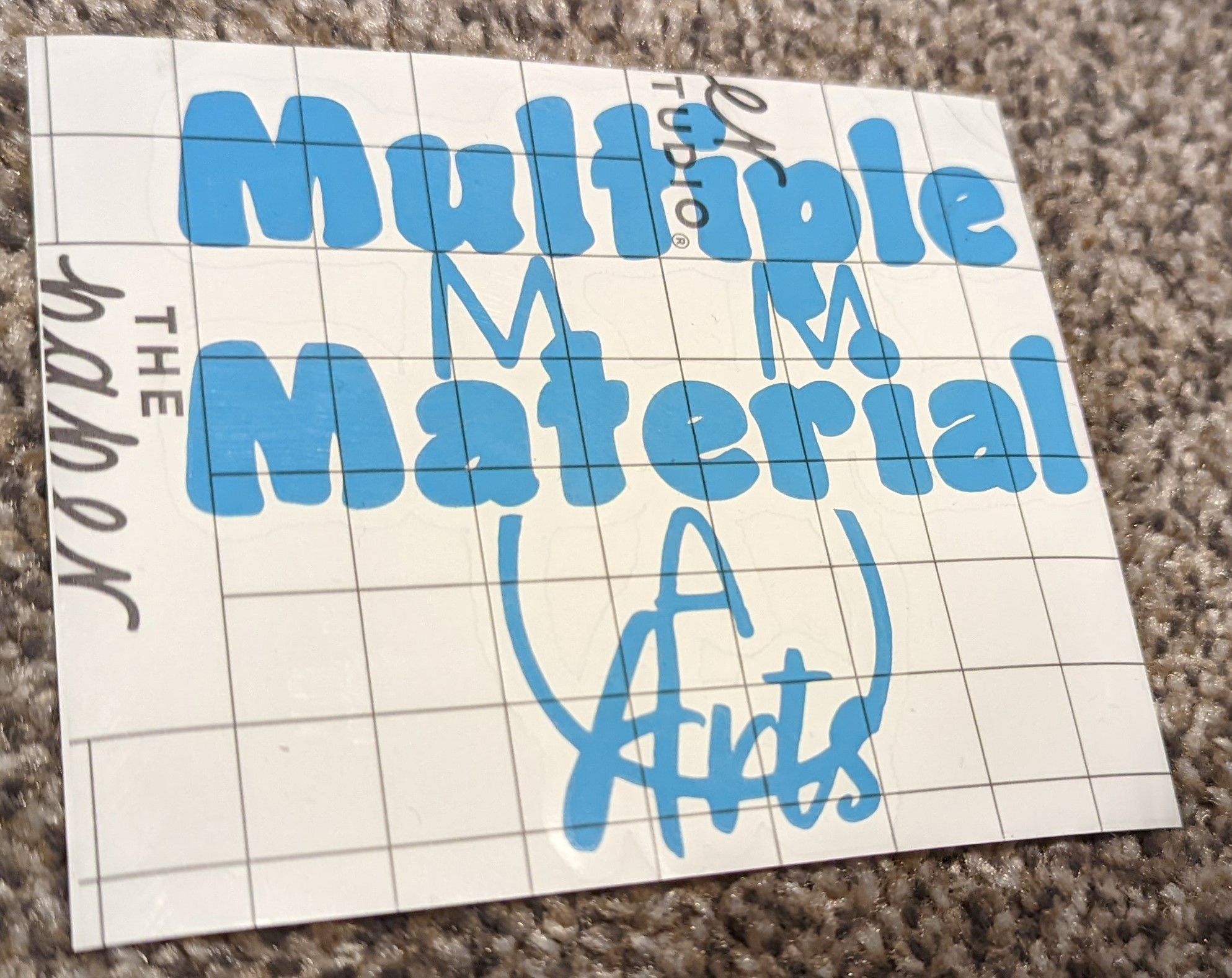 DECAL STICKERS – MULTIPLE MATERIAL ARTS